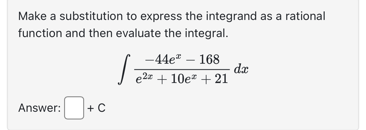 Solved Make a substitution to express the integrand as a | Chegg.com