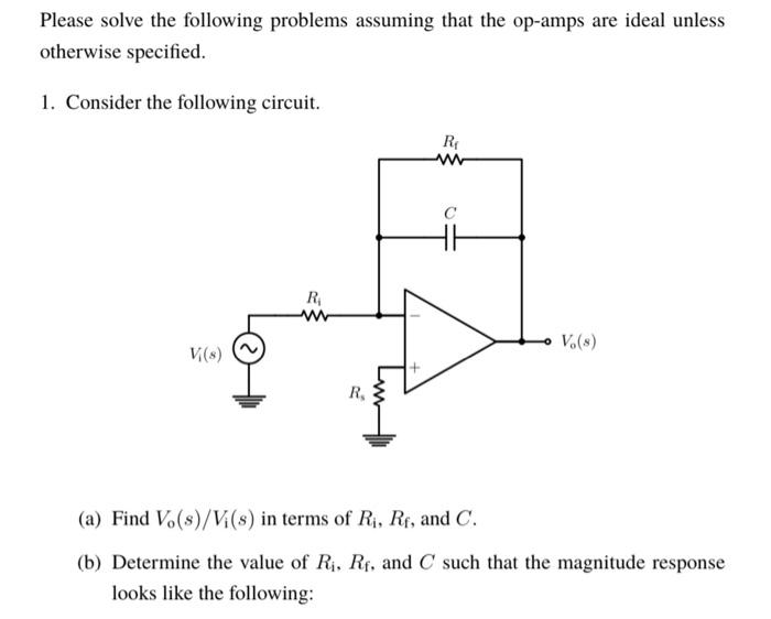 Solved Please solve the following problems assuming that the | Chegg.com