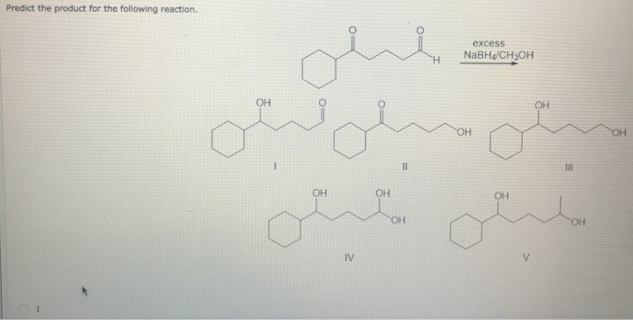 Solved Predict the product for the following reaction. | Chegg.com