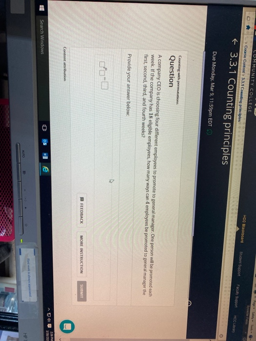 Solved O R COMMUNITY COLLEGE > Course Content> 3.3.1 | Chegg.com