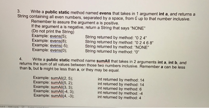 Solved 1 In A Class Named Wordproblems Write A Public 7688