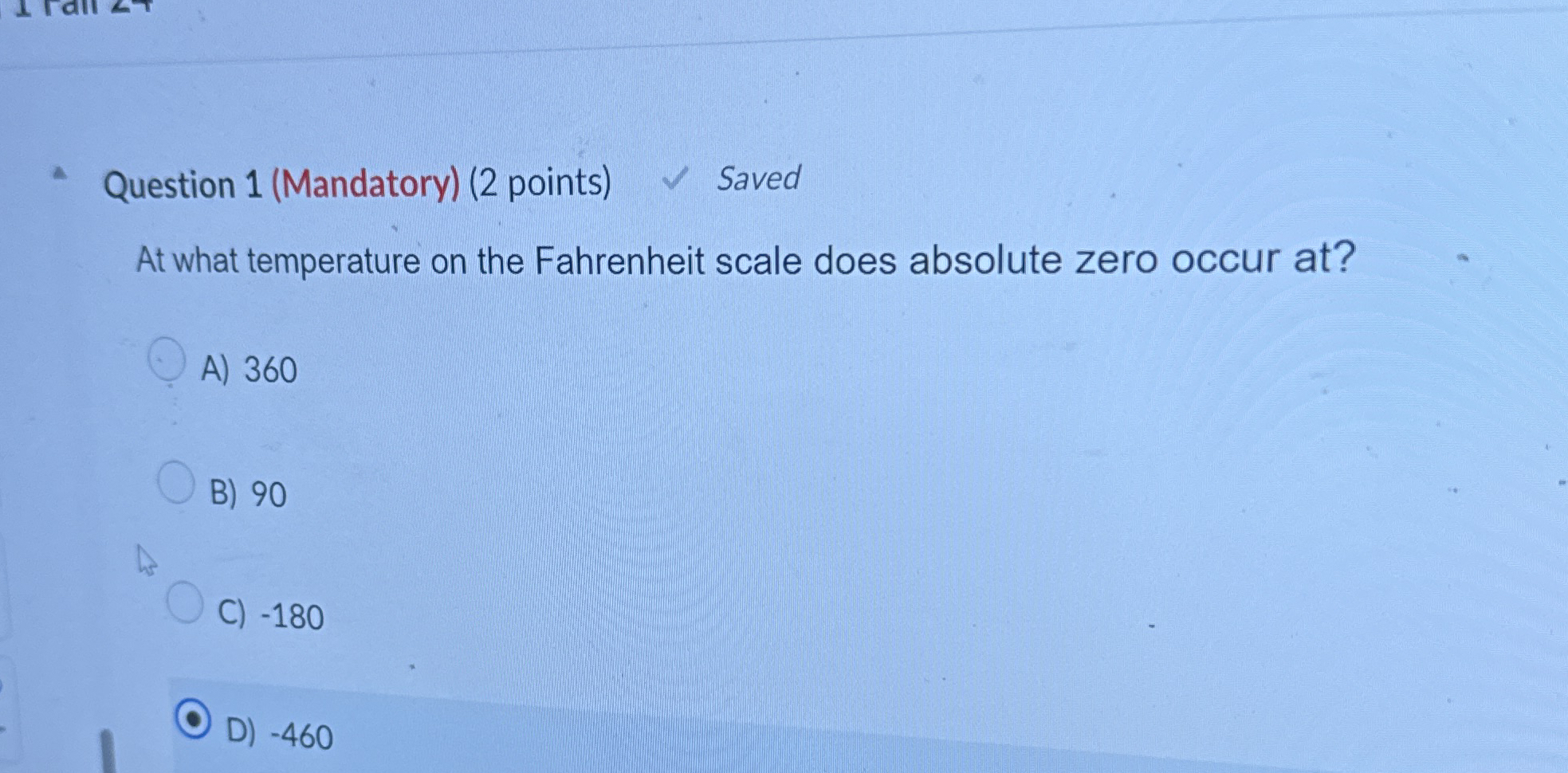 Solved Question 1 (Mandatory) (2 points) SavedAt what | Chegg.com Solved Question 1 (Mandatory) (2 points) SavedAt what | Chegg.com