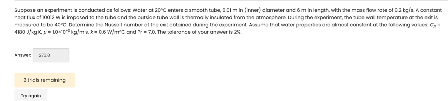 Solved Suppose an experiment is conducted as follows: Water | Chegg.com
