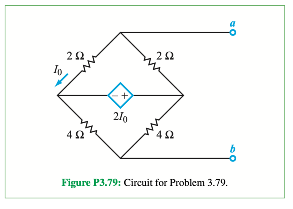 Figure P3.79: Circuit for Problem 3.79. | Chegg.com