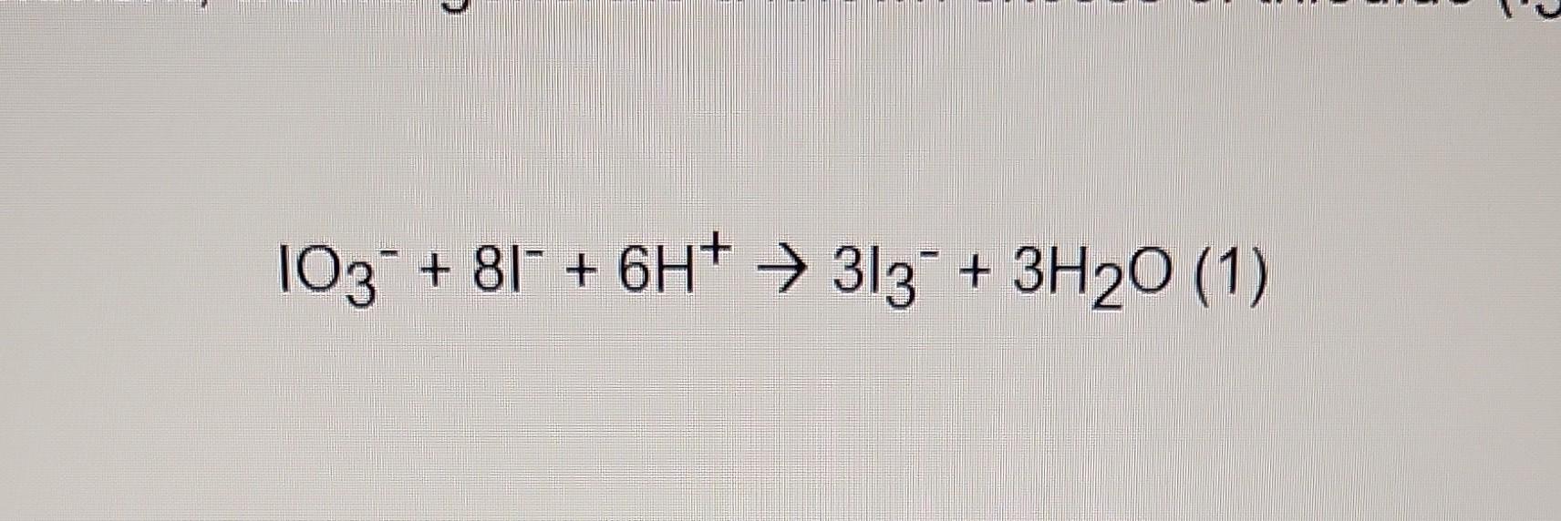 Solved calculate oxidation number of I in IO3-, O in IO3-, I | Chegg.com