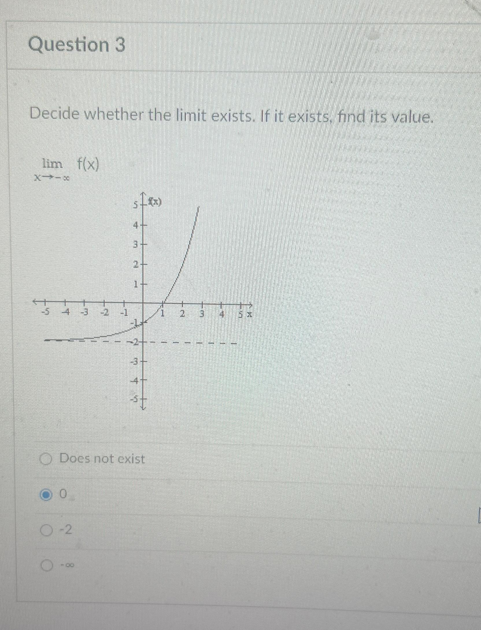 Solved Question 3decide Whether The Limit Exists If It
