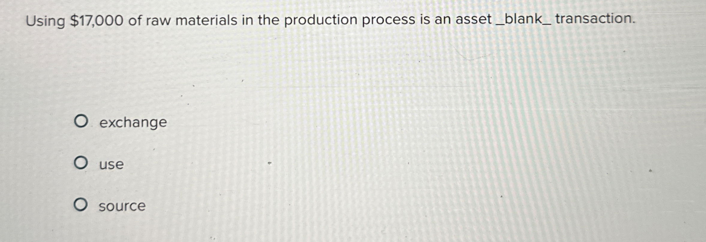 Solved Using $17,000 ﻿of raw materials in the production | Chegg.com