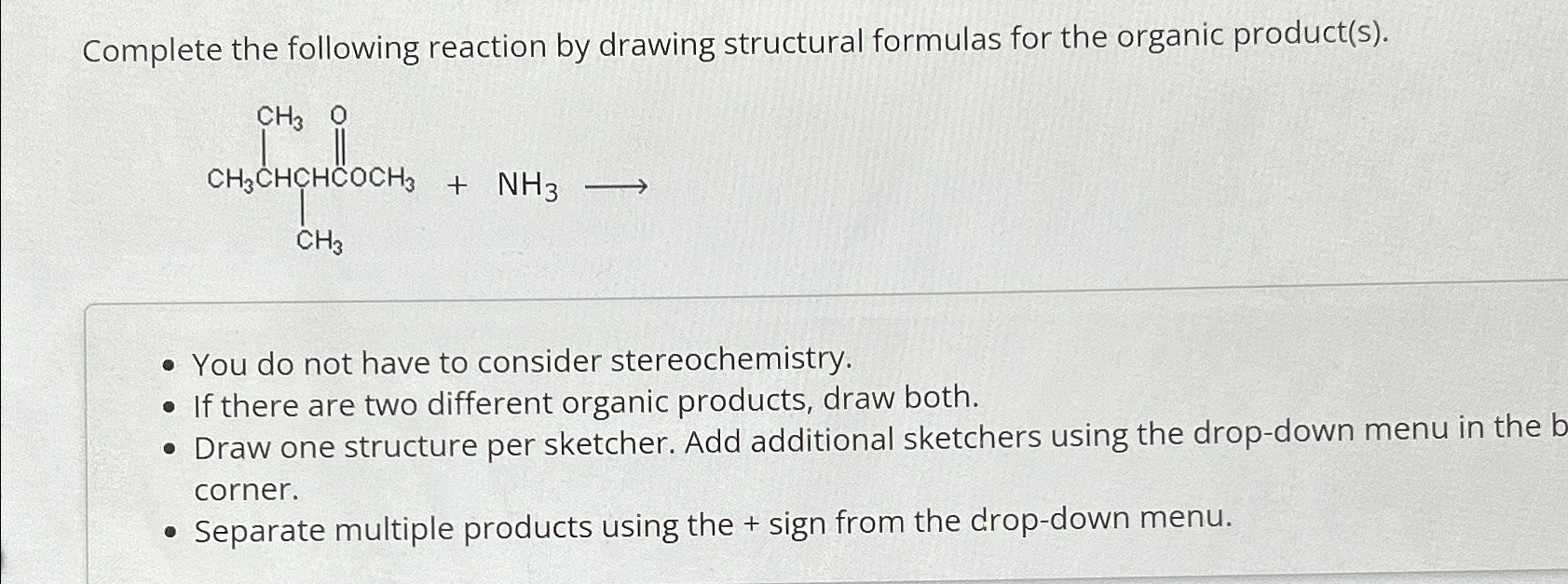Solved Complete the following reaction by drawing structural | Chegg.com
