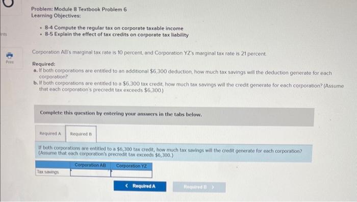 Solved Problem: Module 8 Textbook Problem 6 Learning | Chegg.com
