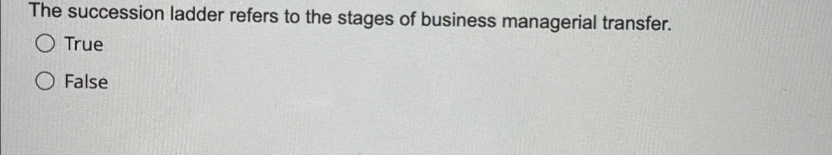 Solved The succession ladder refers to the stages of | Chegg.com