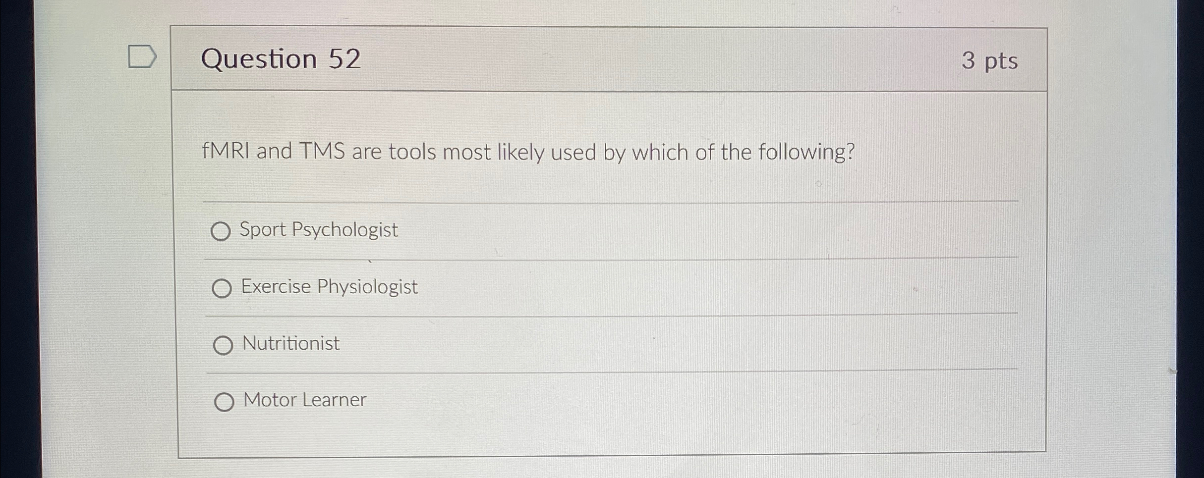 Solved Question 523 ﻿ptsfMRI and TMS are tools most likely | Chegg.com