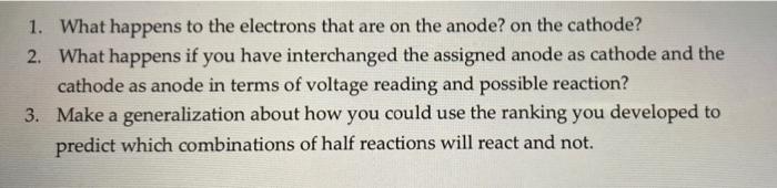 Solved 1. What happens to the electrons that are on the | Chegg.com