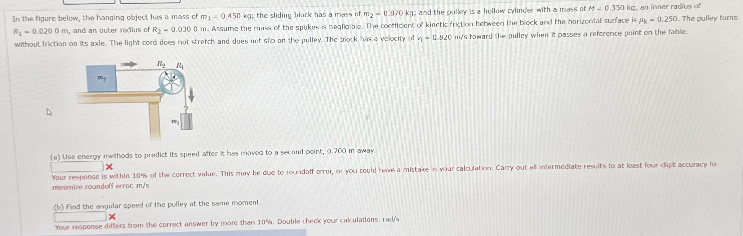 Solved In the figure below, the hanging object has a mass of | Chegg.com