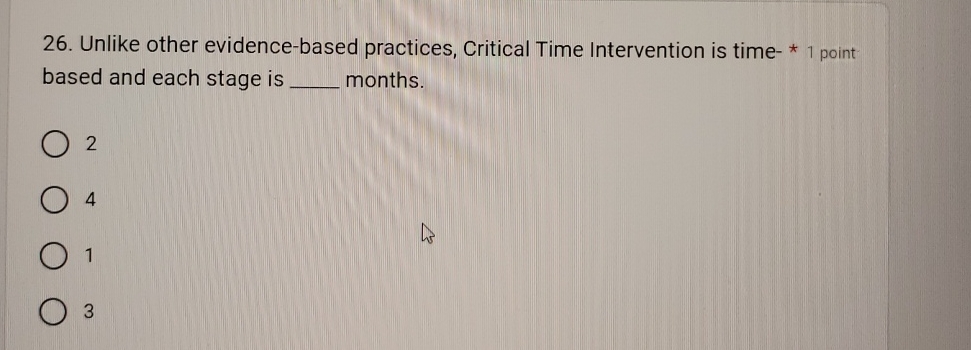 Solved Unlike other evidence-based practices, Critical Time | Chegg.com