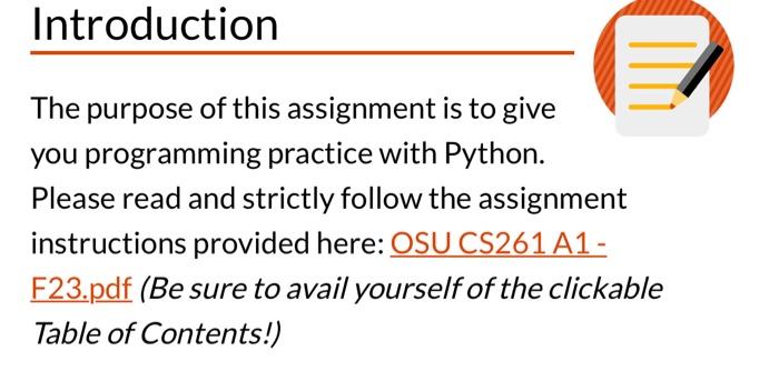 Solved Introduction The purpose of this assignment is to | Chegg.com