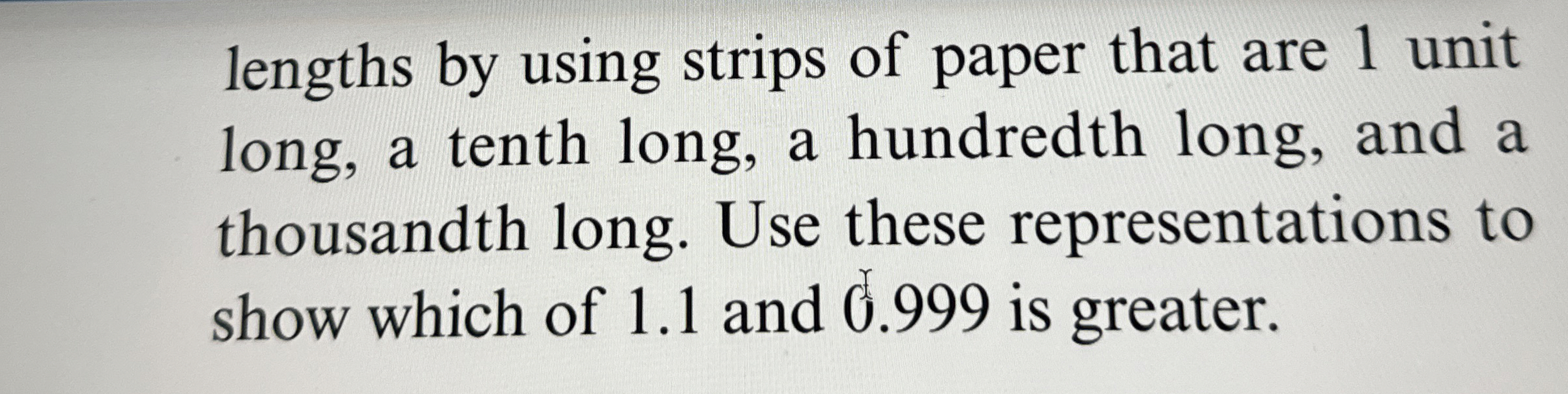 Solved lengths by using strips of paper that are 1 ﻿unit | Chegg.com