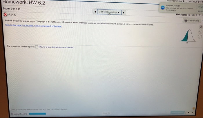 Solved Alexander Pecha & 01/10/2019 Updates Available | Chegg.com