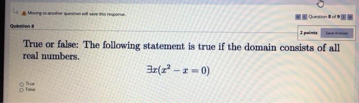 Solved Question 9 2 points True or false: The probability | Chegg.com
