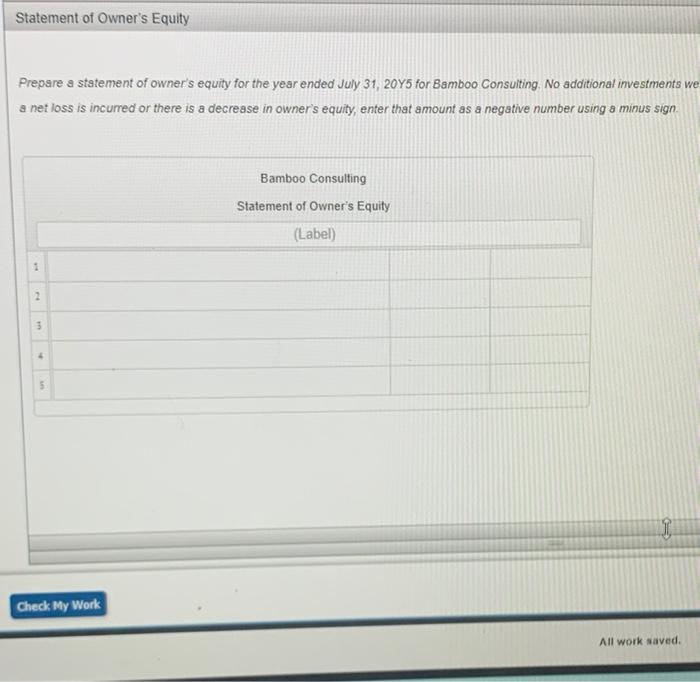 Solved Bamboo Consulting is a consulting firm owned and | Chegg.com