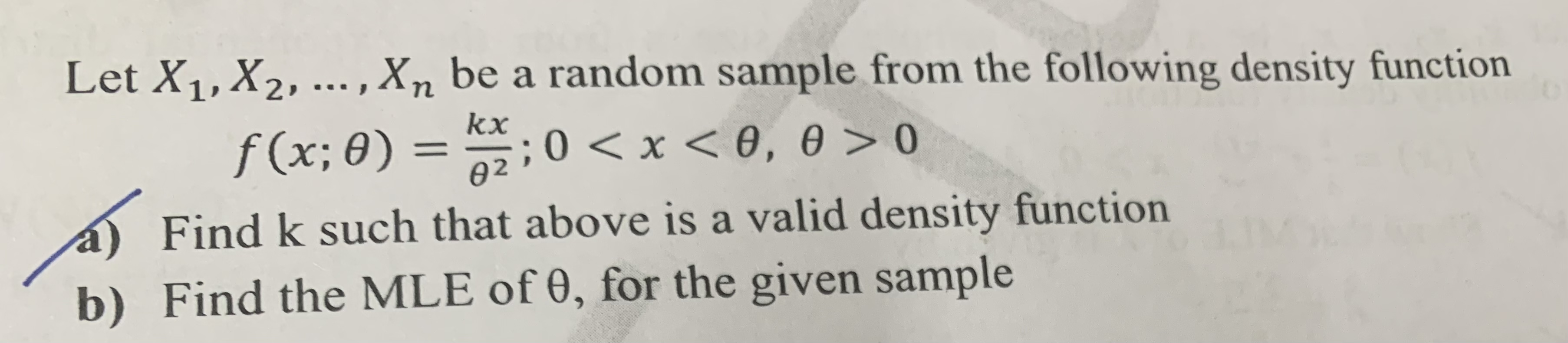 Solved Let x1,x2,dots,xn ﻿be a random sample from the | Chegg.com