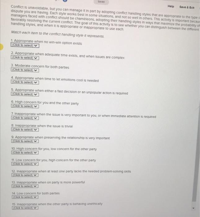 Solved Conflict is unavoidable, but you can manage it in | Chegg.com