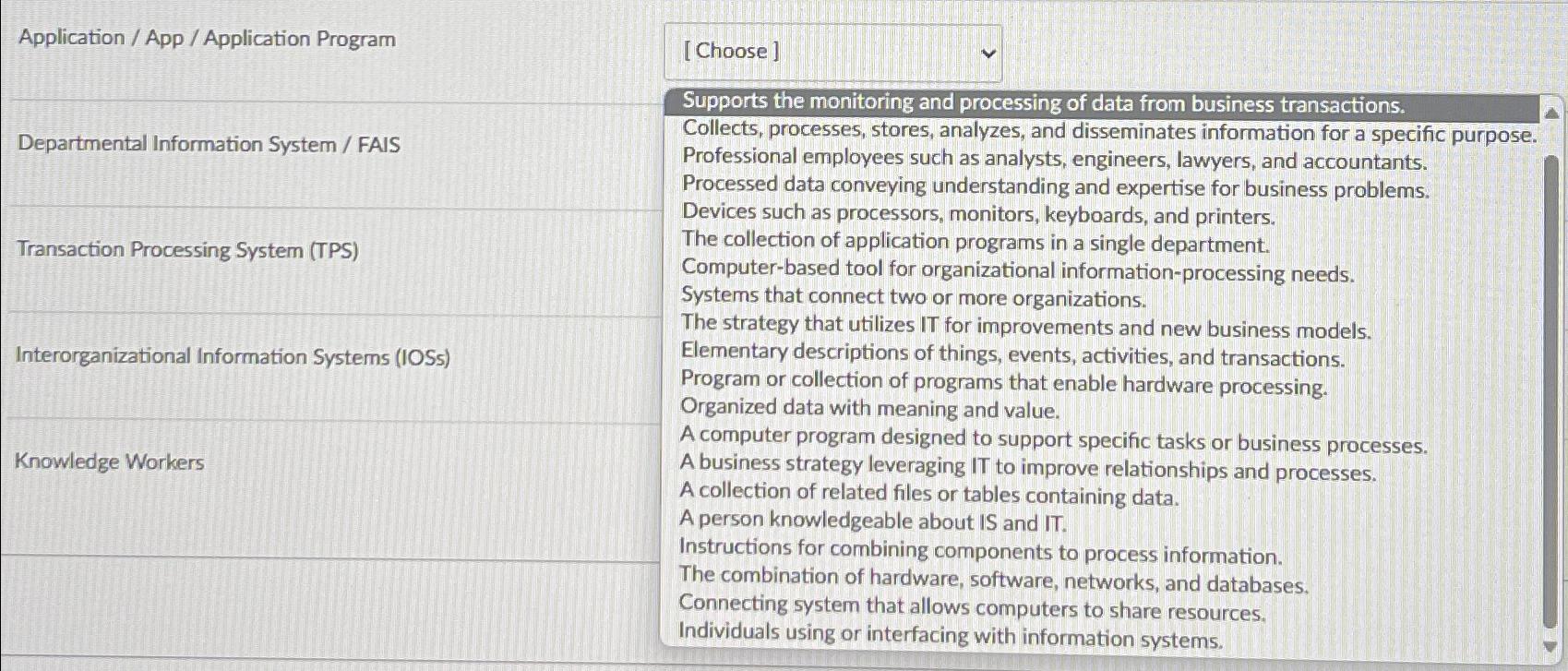 Solved Application / ﻿App / ﻿Application ProgramDepartmental | Chegg.com
