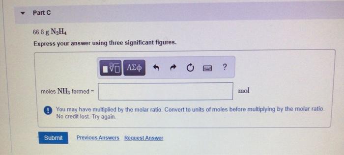 Solved 66. Calculate how many moles of NH3 form when each | Chegg.com