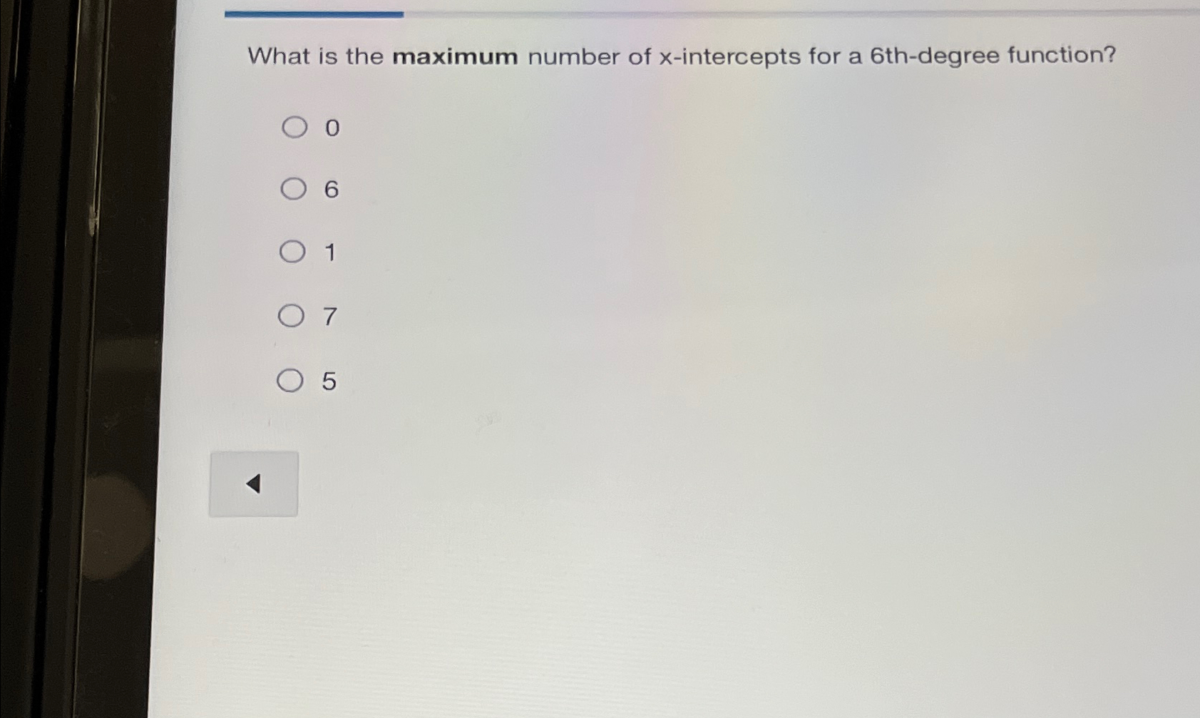 Solved What is the maximum number of x-intercepts for a | Chegg.com