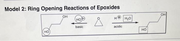 a. Label the epoxide in Model 2. b. What product | Chegg.com