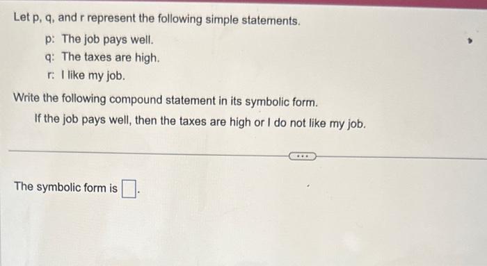 Solved The symbolic form is | Chegg.com