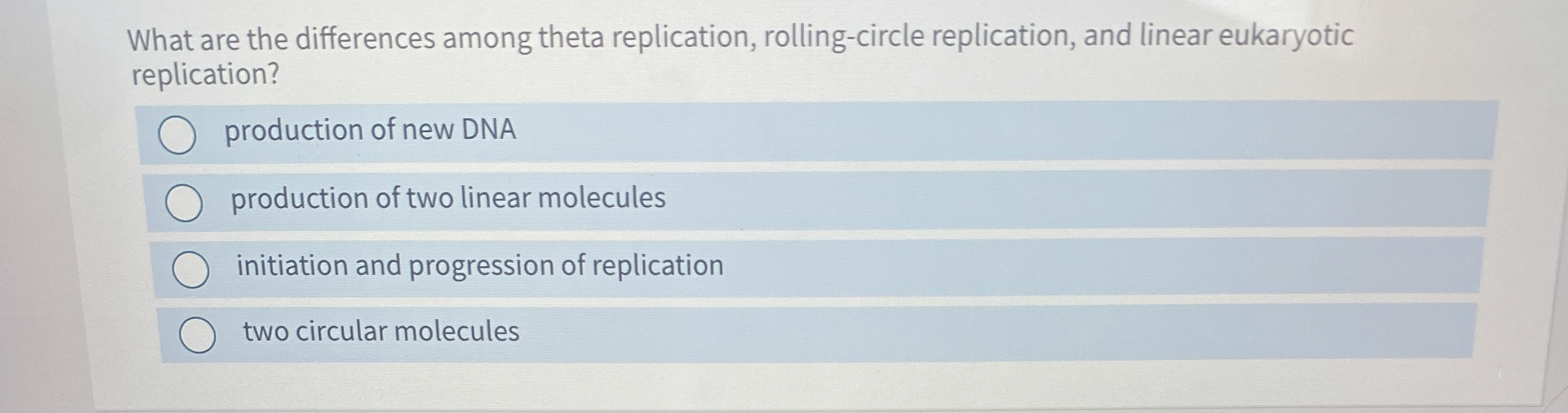 Solved What are the differences among theta replication, | Chegg.com