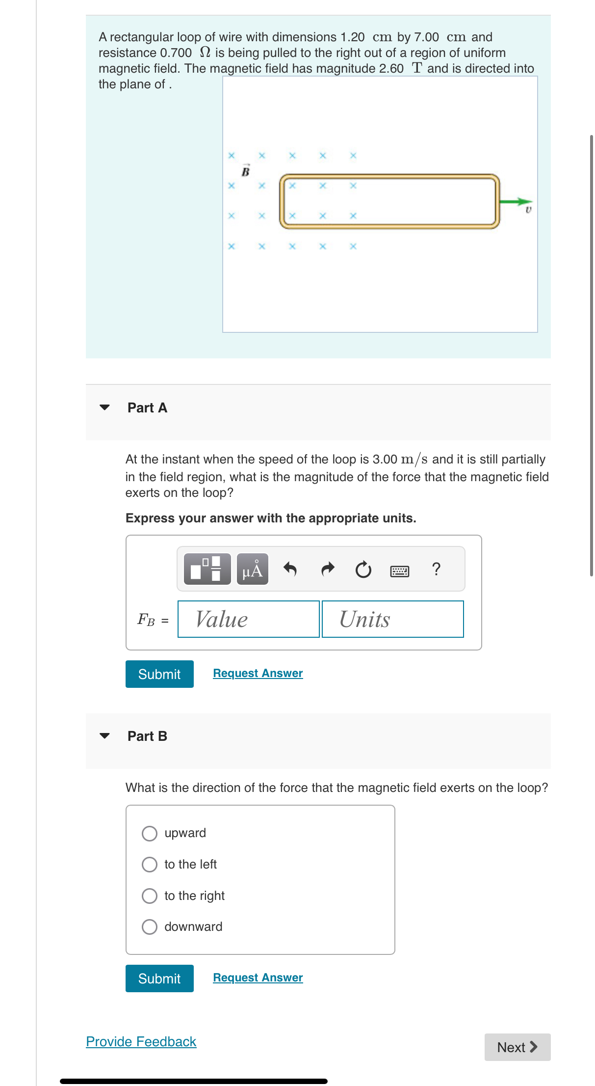 Solved A rectangular loop of wire with dimensions 1.20cm ﻿by | Chegg.com
