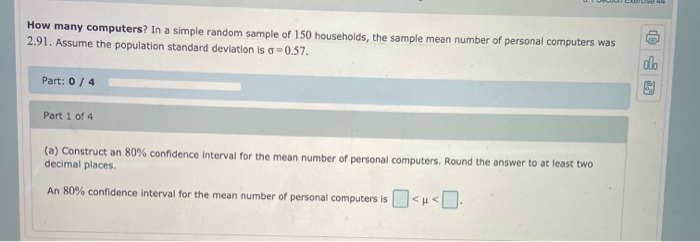 Solved How many computers? In a simple random sample of 150 | Chegg.com
