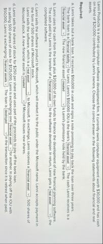 Solved Lanni Products is a start-up computer software | Chegg.com