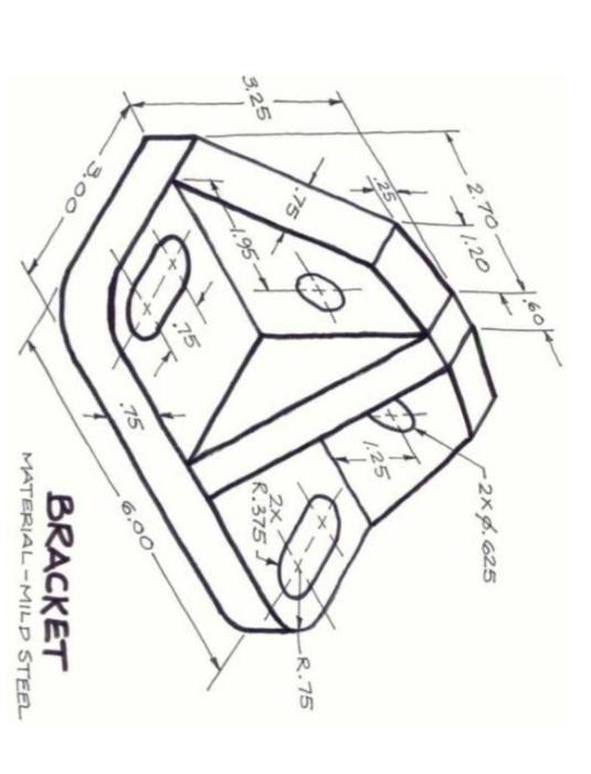 Solved 1:Draw three views (Front view, top view and | Chegg.com