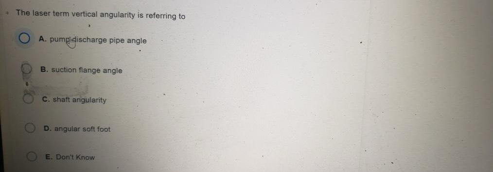 Solved The laser term vertical angularity is referring toA. | Chegg.com