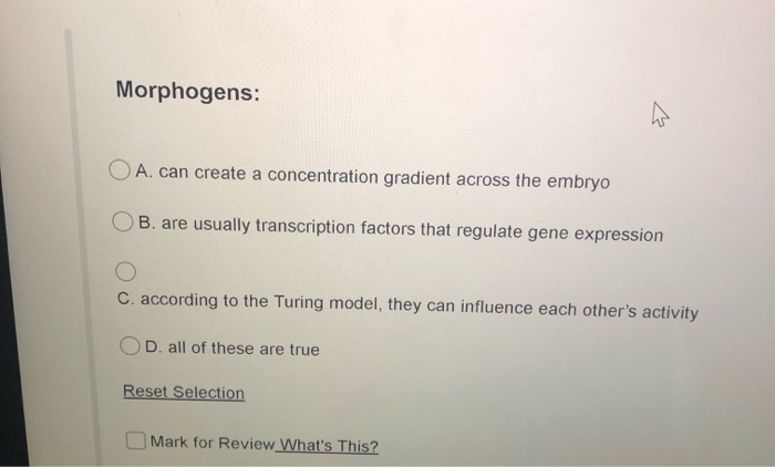 Solved Part 7 of 18 - Morphogens The diagram shows the | Chegg.com