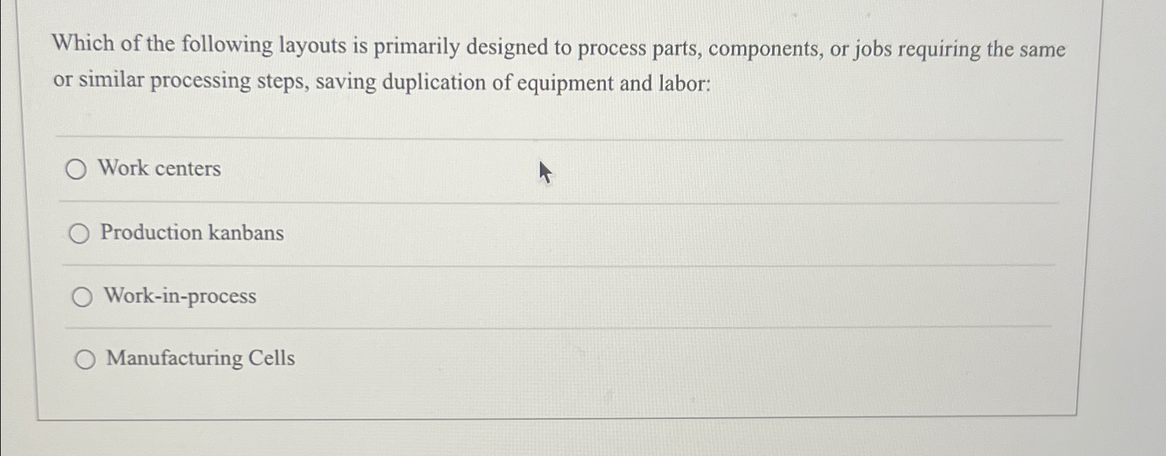 Solved Which of the following layouts is primarily designed | Chegg.com