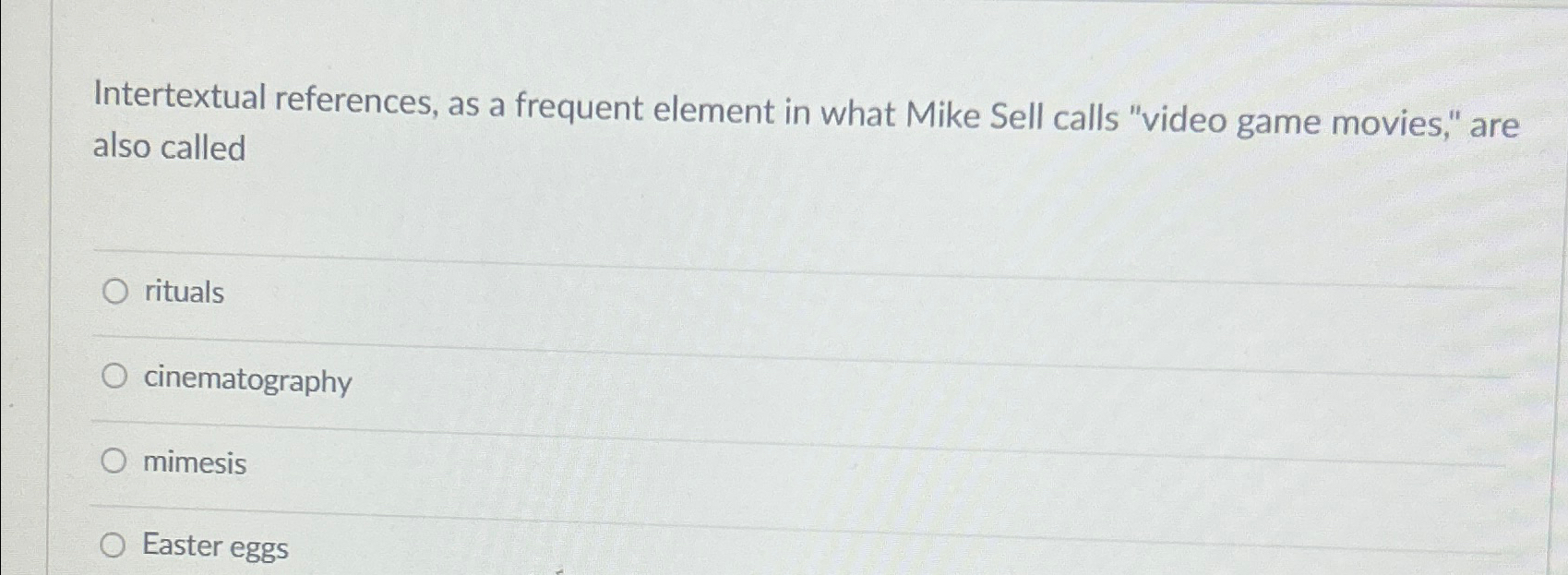 Solved Intertextual references, as a frequent element in | Chegg.com
