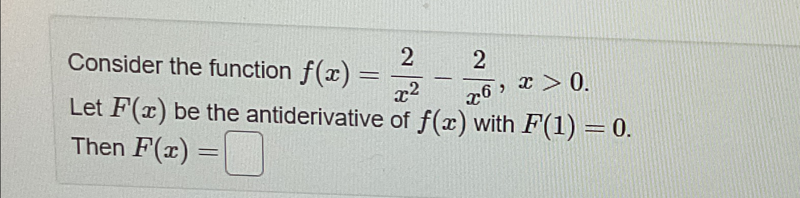 Solved Consider The Function F X 2x2 2x6 X 0 Let F X ﻿be
