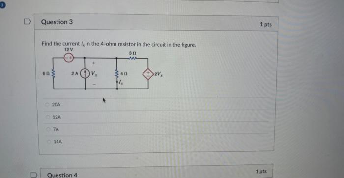 Solved Find the current Ix in the 4 -ohm resistor in the | Chegg.com