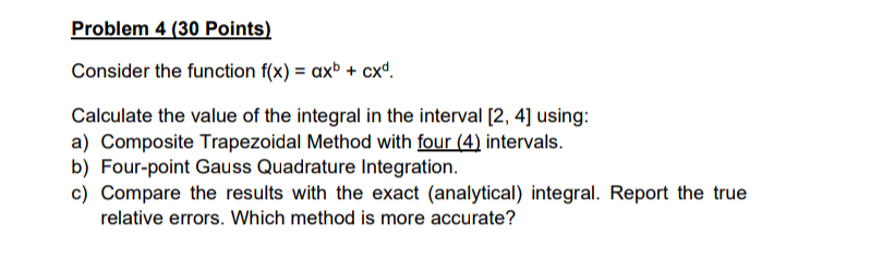 Solved Problem 4 (30 Points) Consider the function f(x) = | Chegg.com