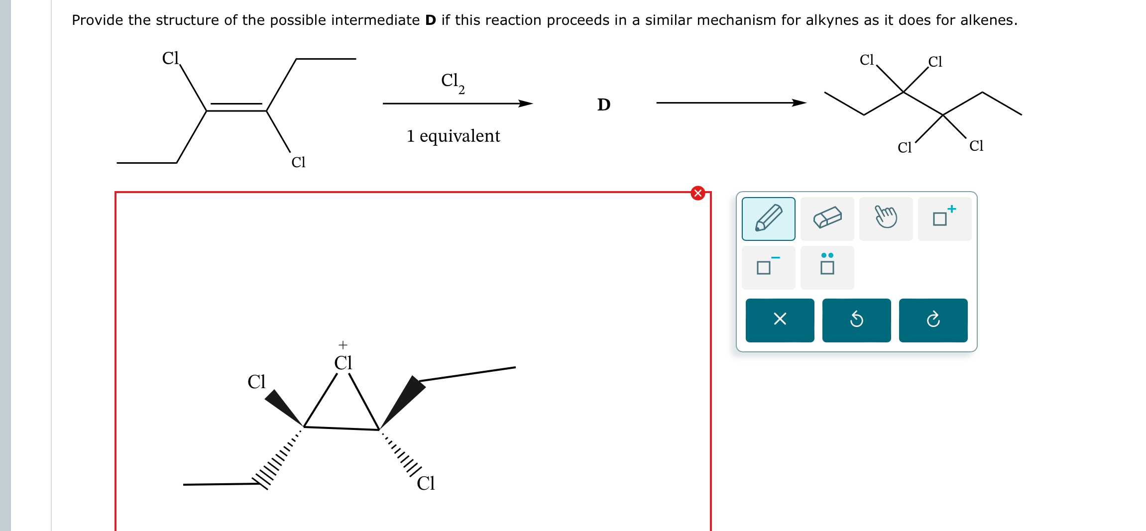 Solved Provide the structure of the possible intermediate D | Chegg.com