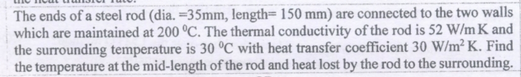 Solved The ends of a steel rod dia. =35mm, ﻿length =150mm | Chegg.com