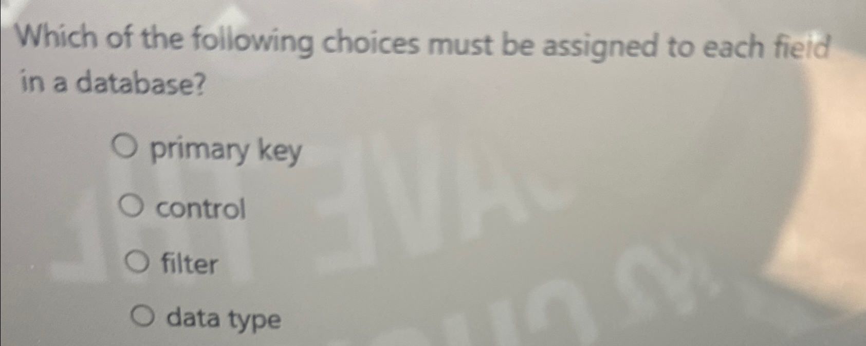 Solved Which of the following choices must be assigned to | Chegg.com