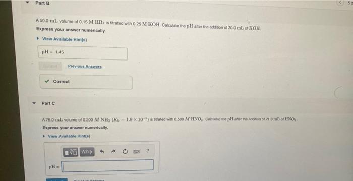Solved Learning Goal: To learn about titration types and how | Chegg.com