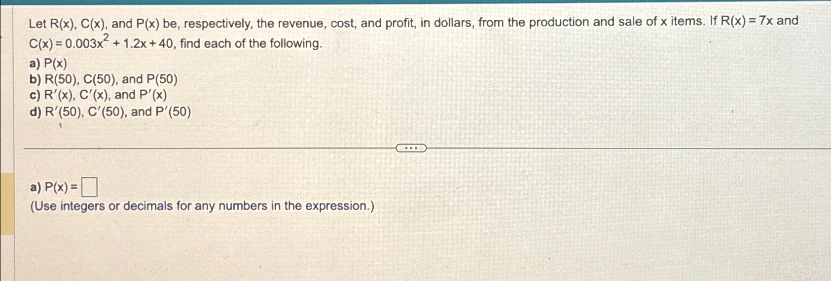 Solved Let R(x),C(x), ﻿and P(x) ﻿be, ﻿respectively, the | Chegg.com