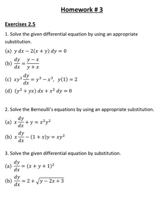 [Solved]: please im in a hurry 1. Solve the given differenti