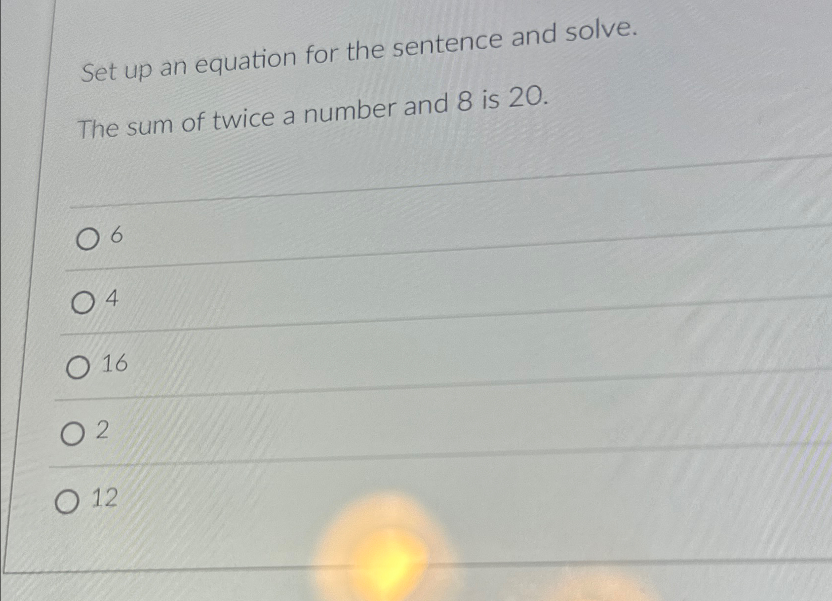 Solved Set up an equation for the sentence and solve.The sum | Chegg.com