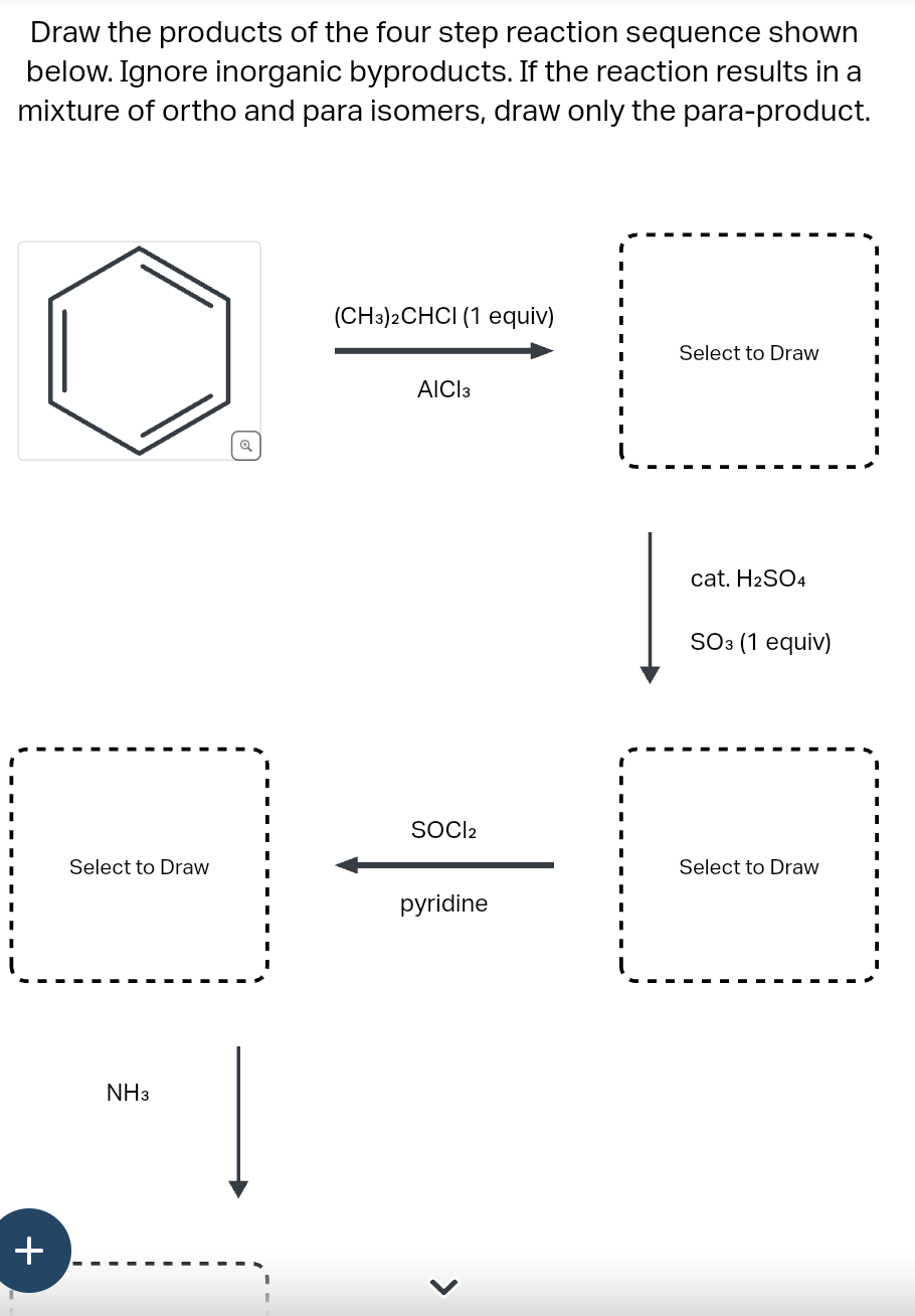 Solved Draw the products of the four step reaction sequence | Chegg.com